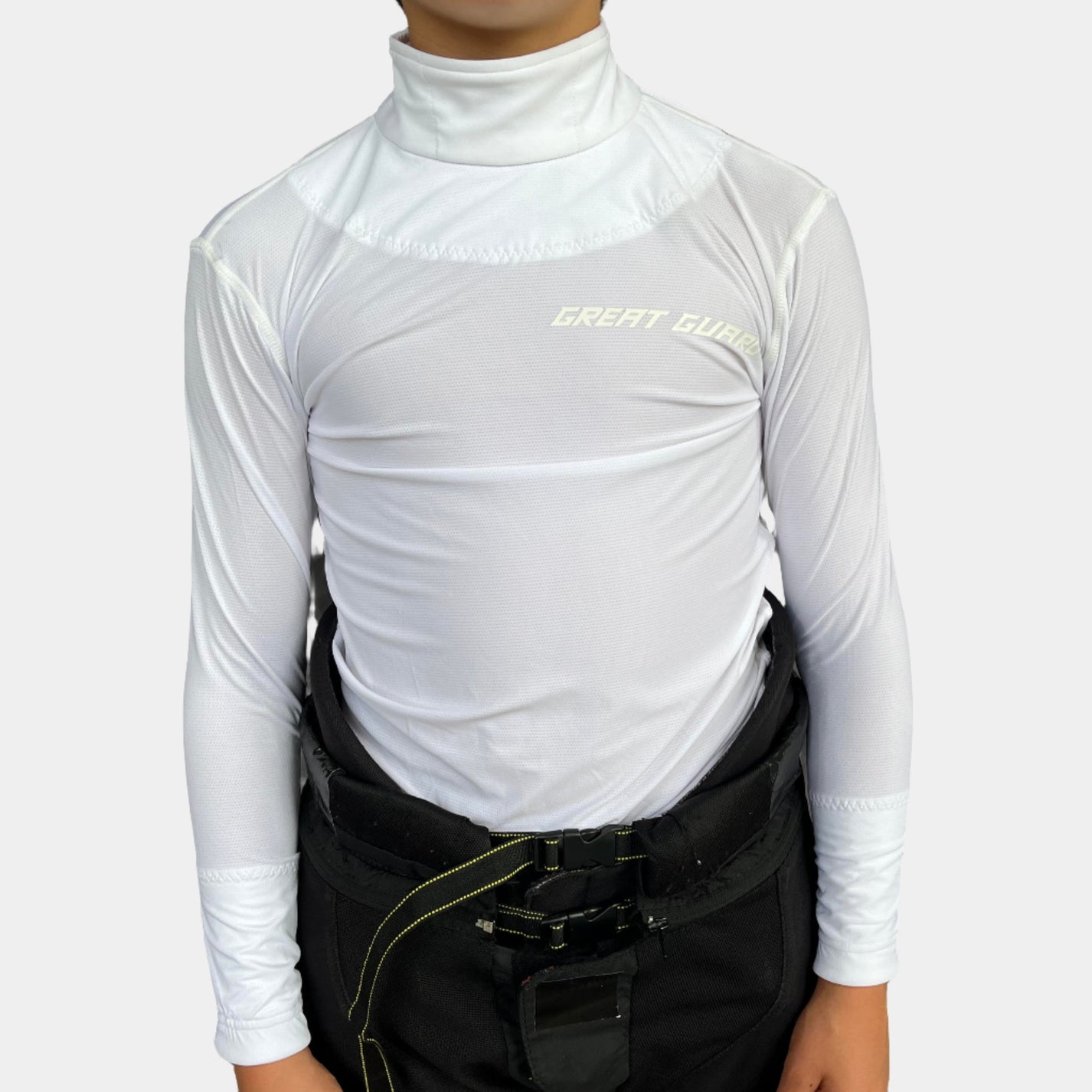 Team Color Neck Guard + Cut-Resistant Wrist Protection // WHITE – Great ...